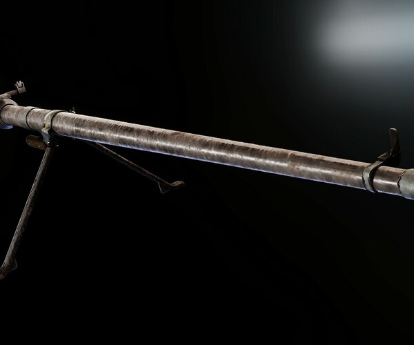 ArtStation - PTRD-41 Degtyaryov Anti-Tank Rifle | Game Assets