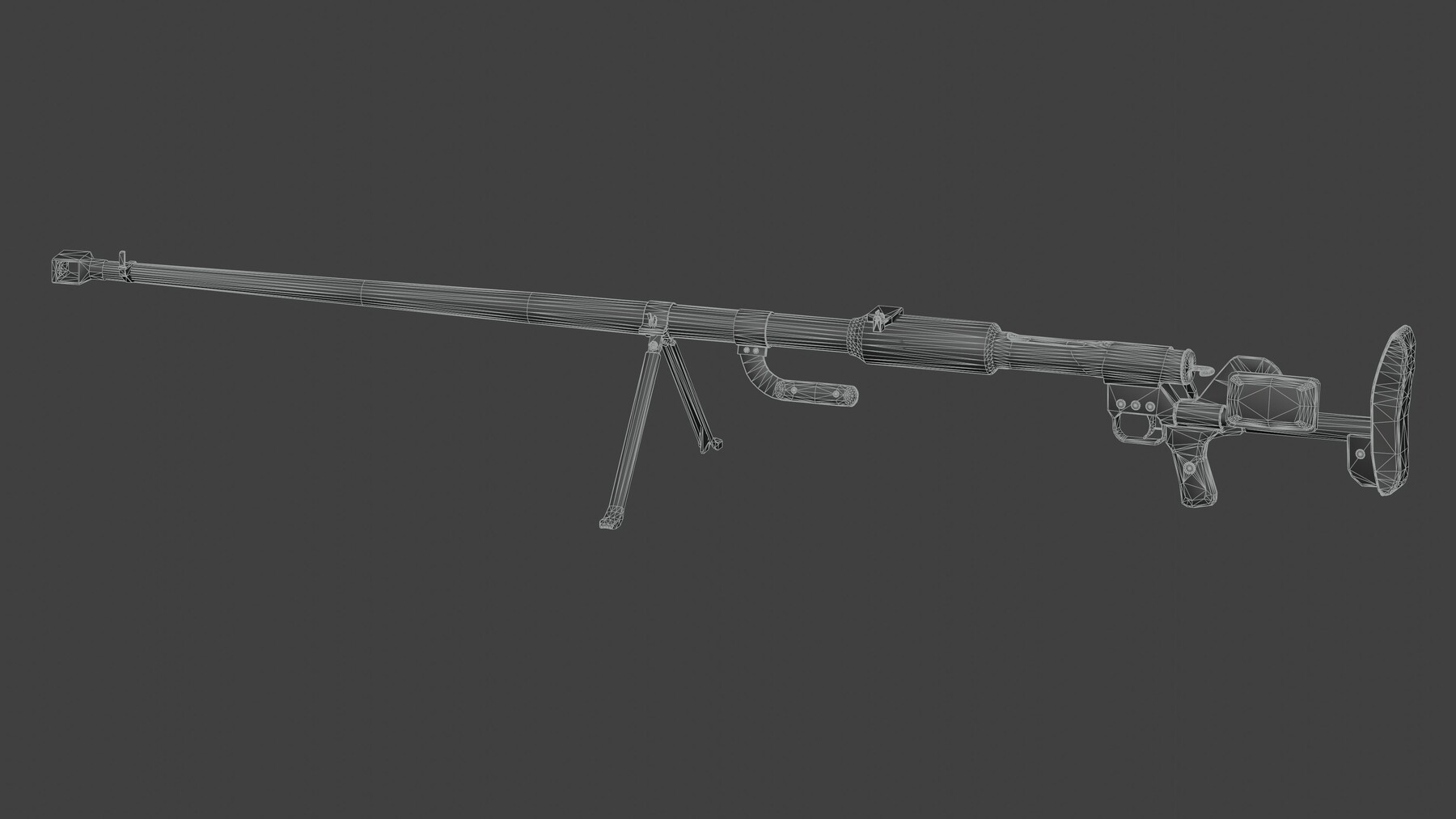 ArtStation - PTRD-41 Degtyaryov Anti-Tank Rifle | Game Assets