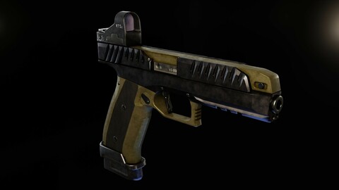 ArtStation - Laugo Alien Pistol | Game Assets