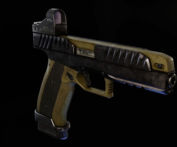 ArtStation - Laugo Alien Pistol | Game Assets