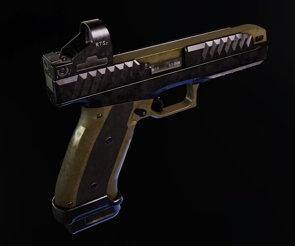 ArtStation - Laugo Alien Pistol | Game Assets