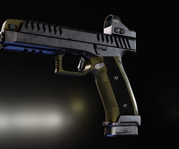 ArtStation - Laugo Alien Pistol | Game Assets