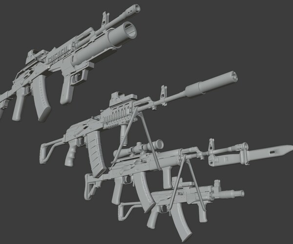 ArtStation - Polish FB Beryl rifle pack | Game Assets