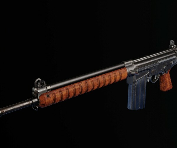 ArtStation - Prototype of FN Fal in 280 cartridge | Game Assets