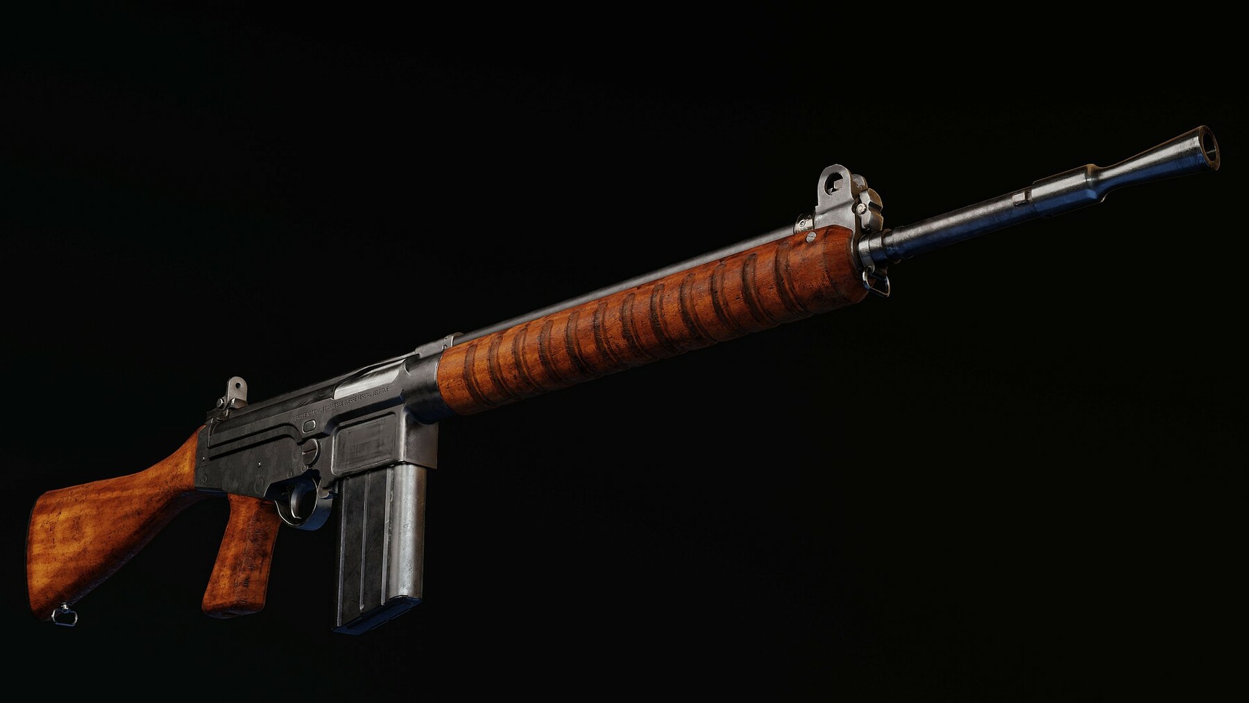 ArtStation - Prototype of FN Fal in 280 cartridge | Game Assets