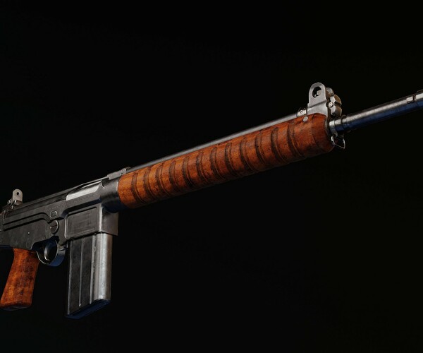 ArtStation - Prototype of FN Fal in 280 cartridge | Game Assets