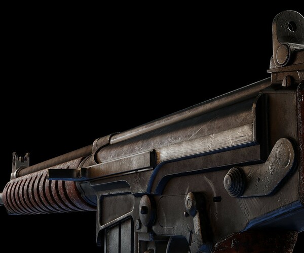 ArtStation - Prototype of FN Fal in 280 cartridge | Game Assets