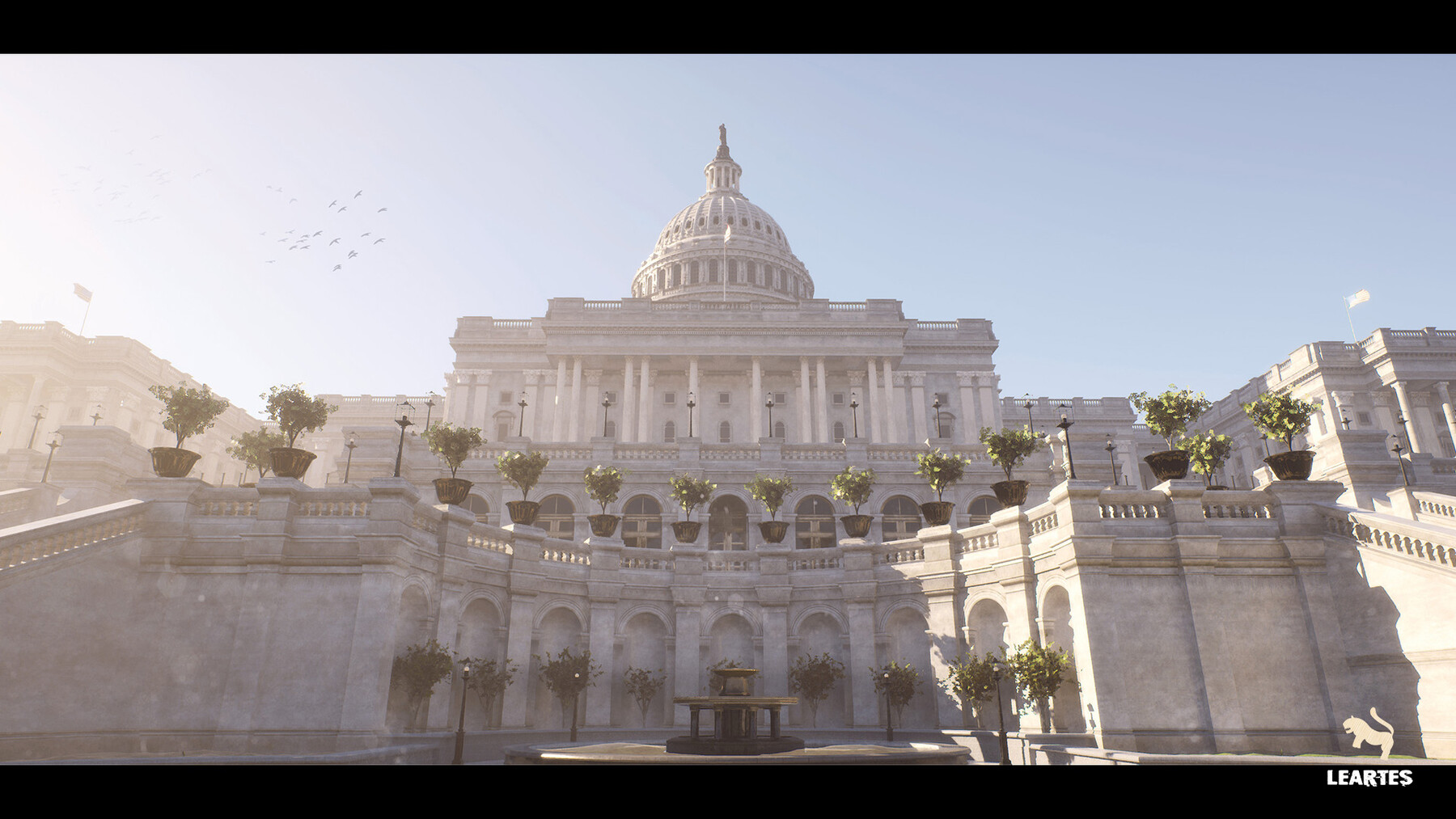ArtStation - US Capitol Exterior Environment | Game Assets