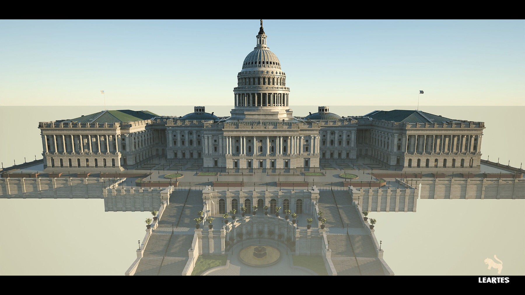 ArtStation - US Capitol Exterior Environment | Game Assets
