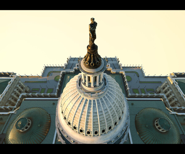 ArtStation - US Capitol Exterior Environment | Game Assets