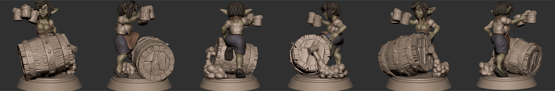 ArtStation - Goblin Bar Maid Miniature | Resources