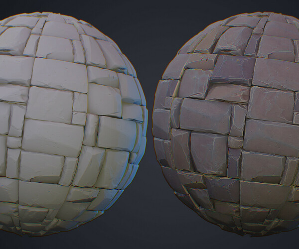 ArtStation - Stylized Stone Floor Material | Game Assets