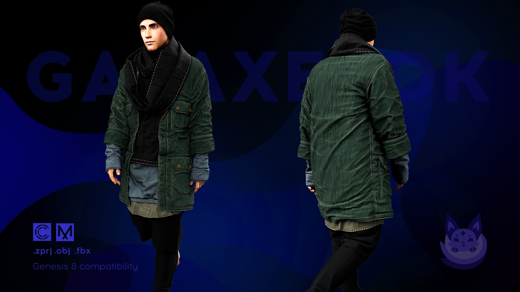 ArtStation - Men's outfit. Avatar genesis 8 Male. Marvelous Designer ...