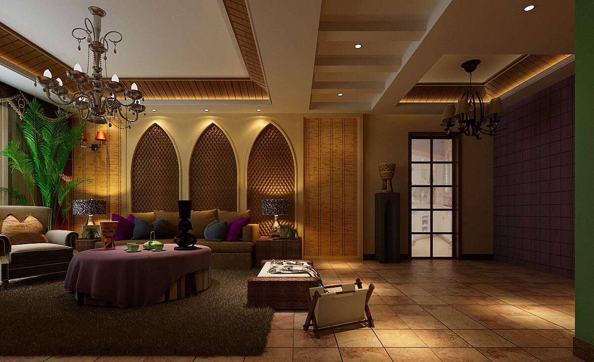 ArtStation - Balinese style living room 1845 | Resources