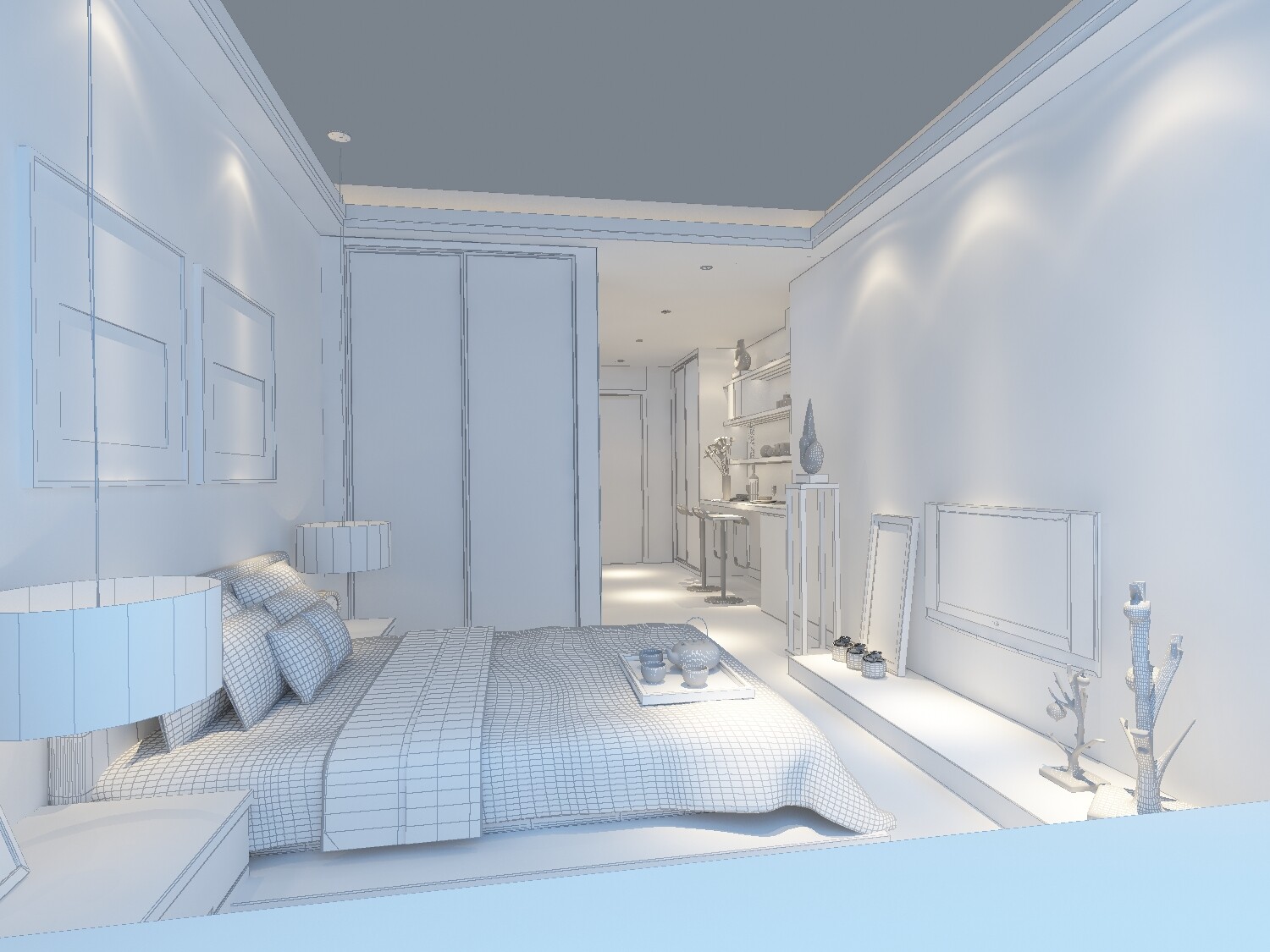 ArtStation - Single Apartment - Aerial View 01 | Resources