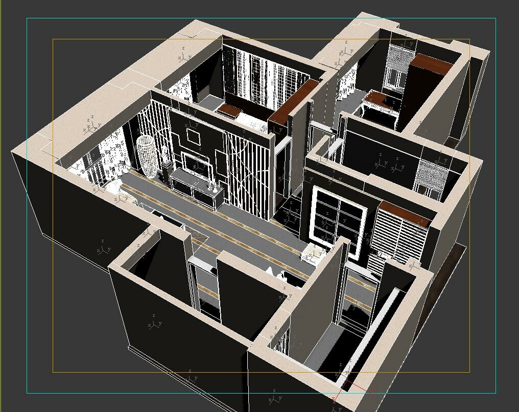 ArtStation - Single Apartment - Aerial View 03 | Resources