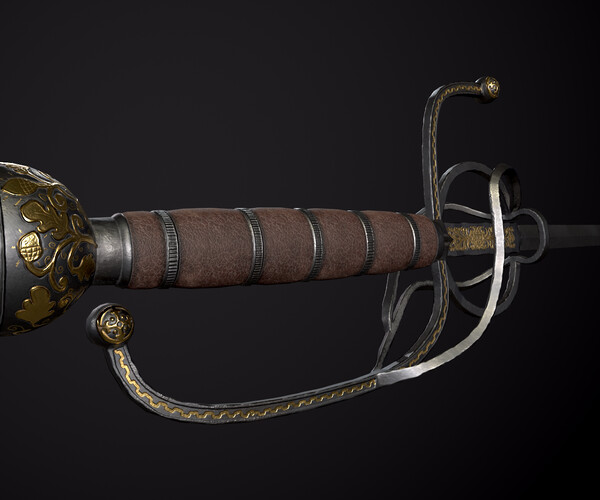 ArtStation - Rapier PBR Low-Poly Game Ready | Game Assets