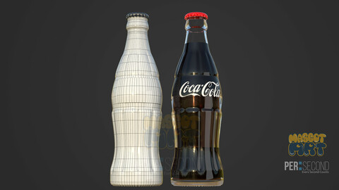 ArtStation - Coca Cola 3D Bottle - Coke 3D | Game Assets