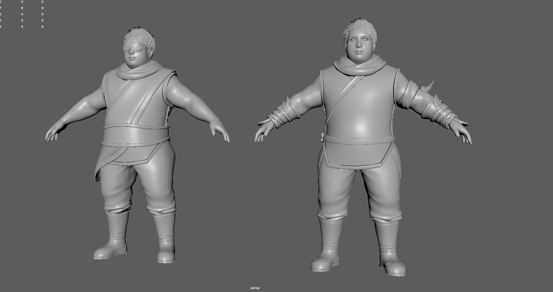 ArtStation - Chinese style Fat man | Resources