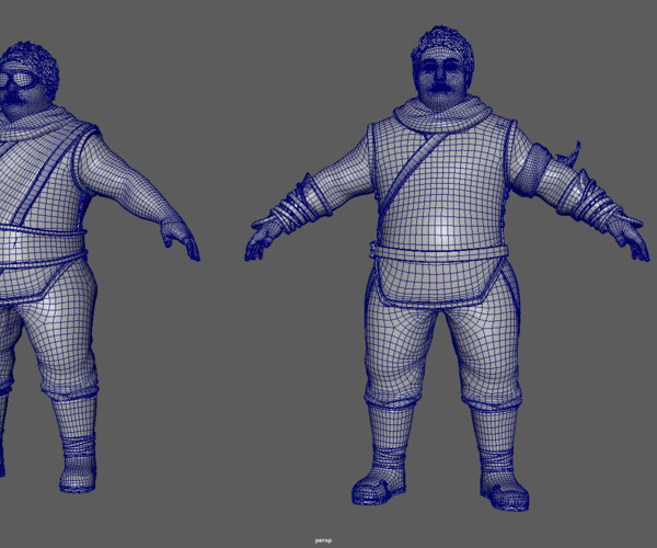 ArtStation - Chinese style Fat man | Resources