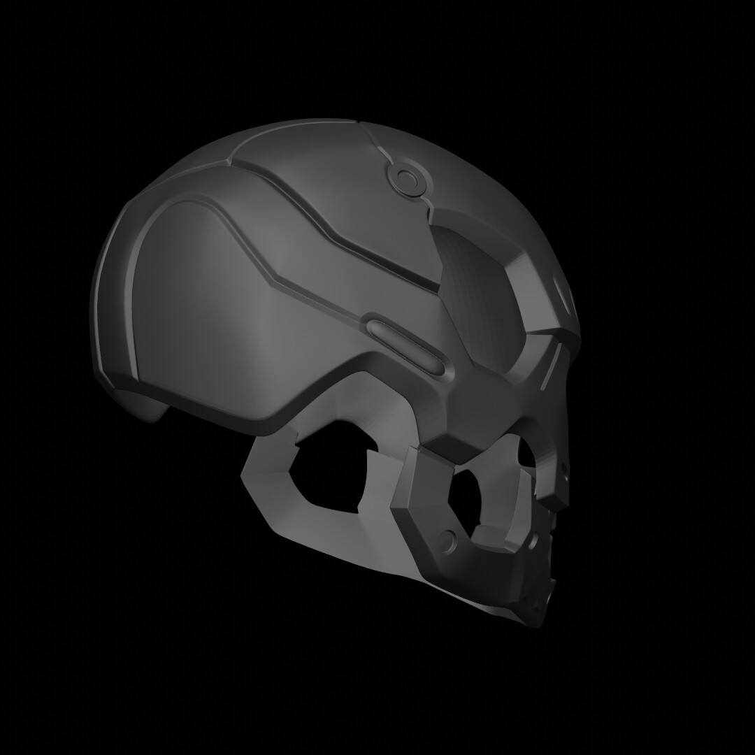 ArtStation - Printable Skull Helmet (STL) | Resources