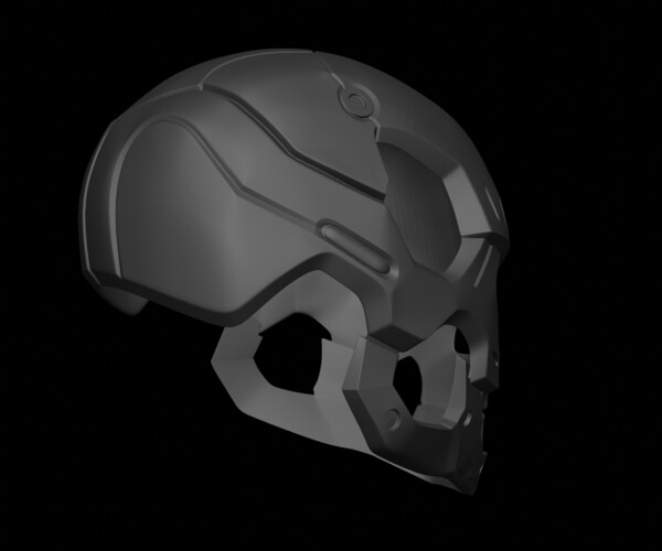 ArtStation - Printable Skull Helmet (STL) | Resources