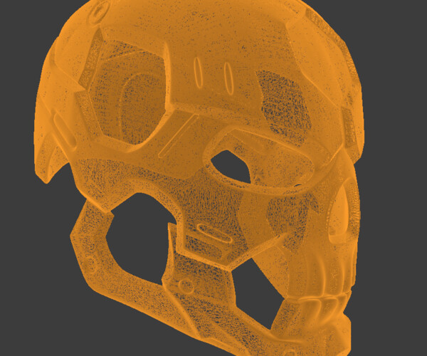 ArtStation - Printable Skull Helmet (STL) | Resources