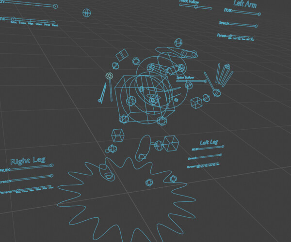 ArtStation - Humanoid Character Rig for Blender | Resources