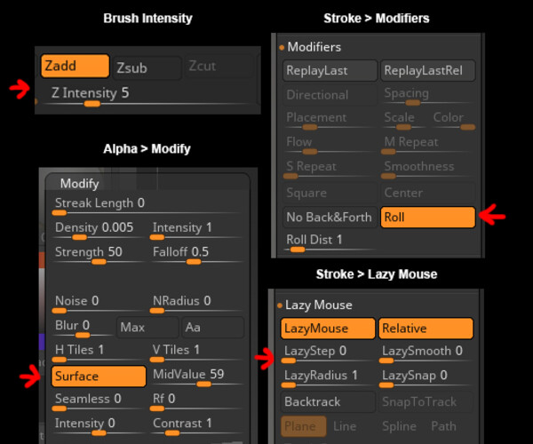 ArtStation - Skin Detail Zbrushes 1 | Brushes