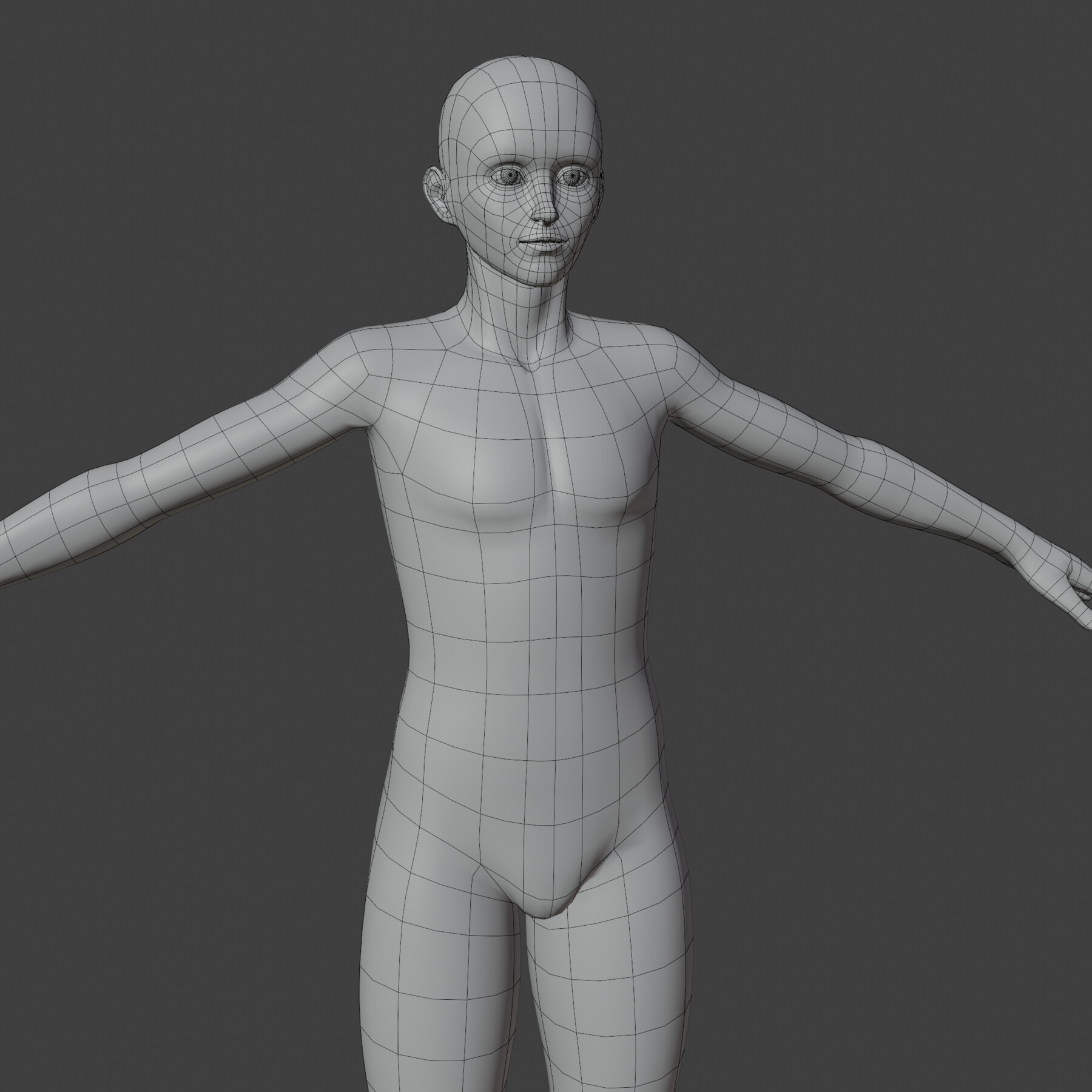 ArtStation - Stylized Humanoid Base Mesh - Male | Resources