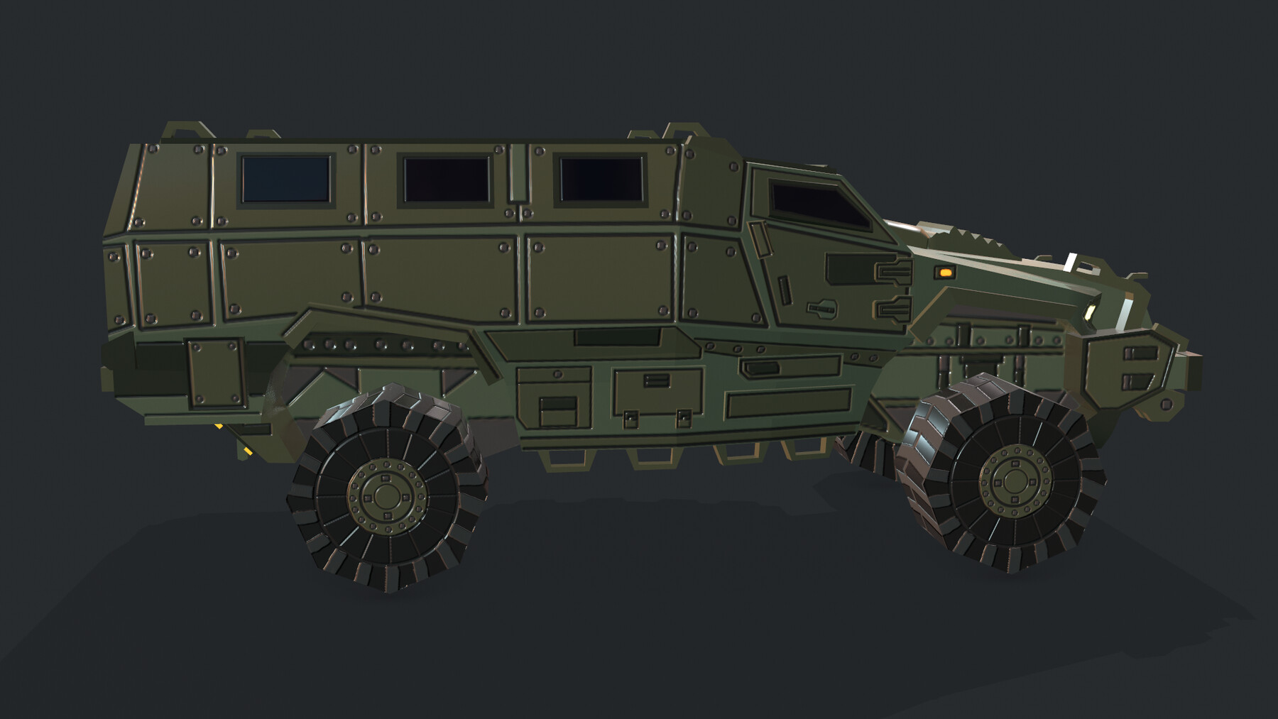 ArtStation - MRAP Armored Vehicle | Game Assets