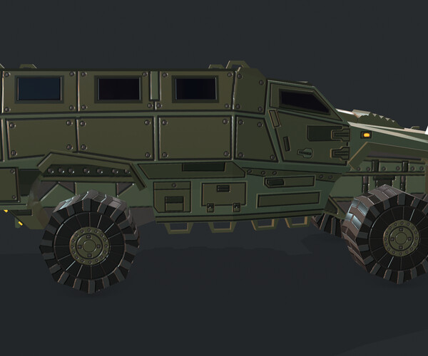 ArtStation - MRAP Armored Vehicle | Game Assets