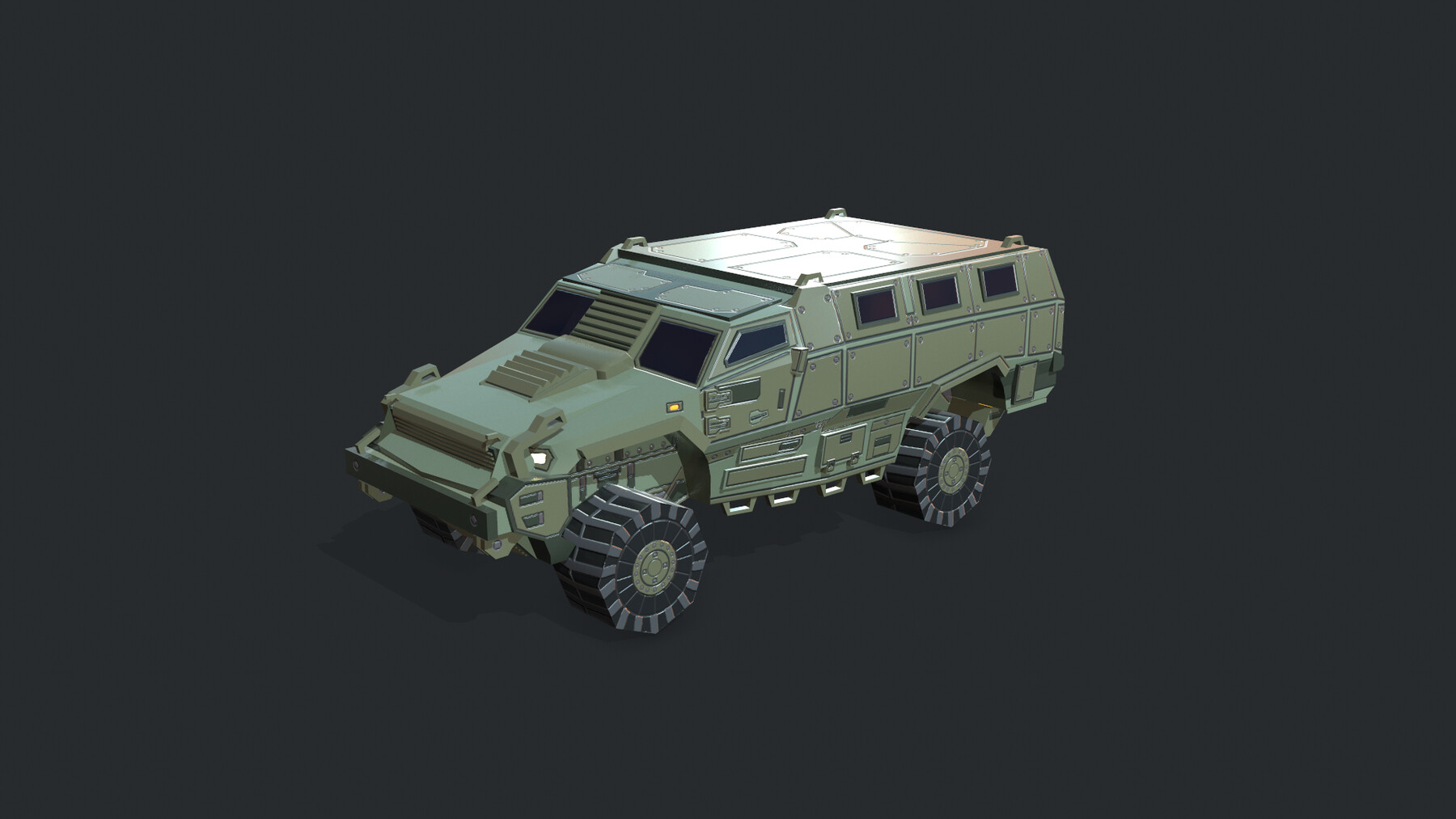 ArtStation - MRAP Armored Vehicle | Game Assets
