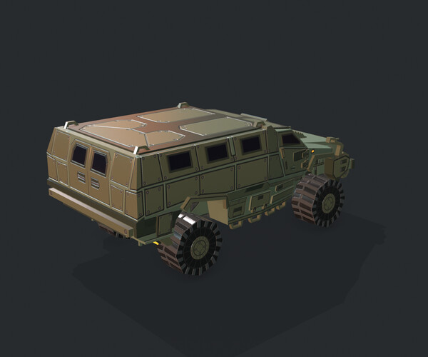 ArtStation - MRAP Armored Vehicle | Game Assets