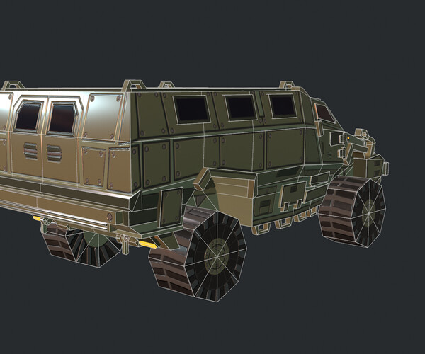 ArtStation - MRAP Armored Vehicle | Game Assets