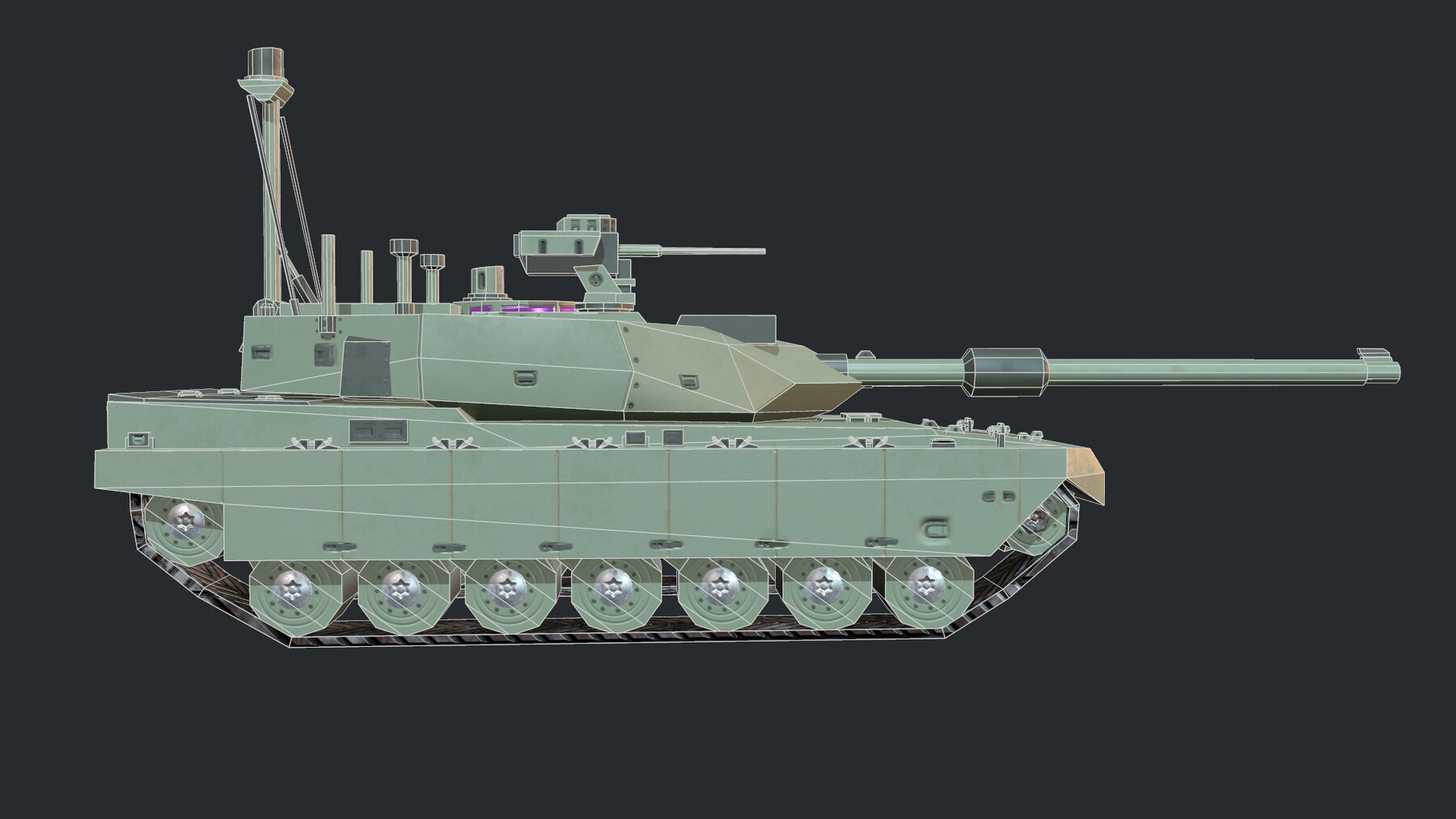 ArtStation - Modern MBT Tank | Game Assets