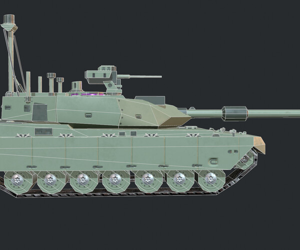 ArtStation - Modern MBT Tank | Game Assets