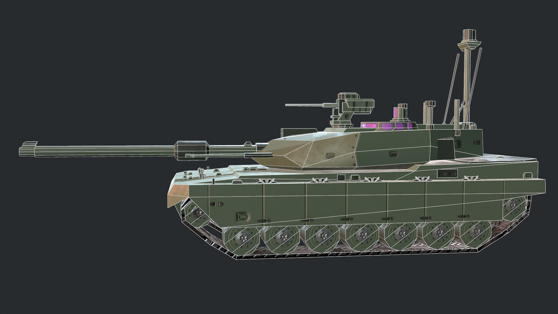 ArtStation - Modern MBT Tank | Game Assets