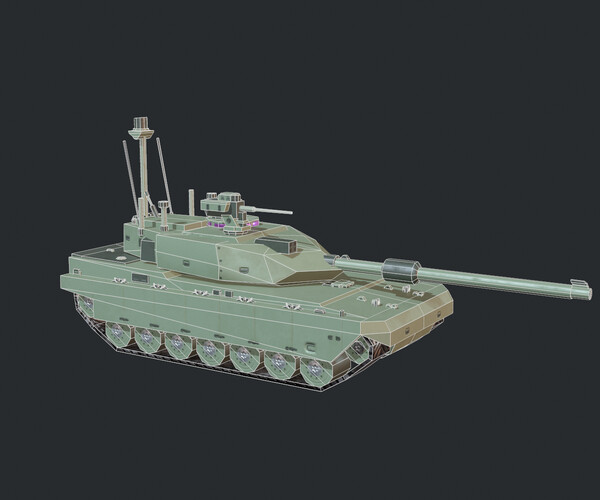 ArtStation - Modern MBT Tank | Game Assets