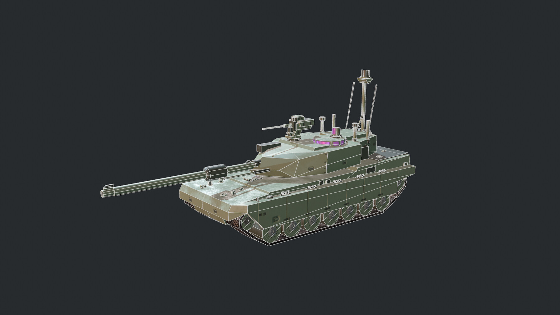 ArtStation - Modern MBT Tank | Game Assets