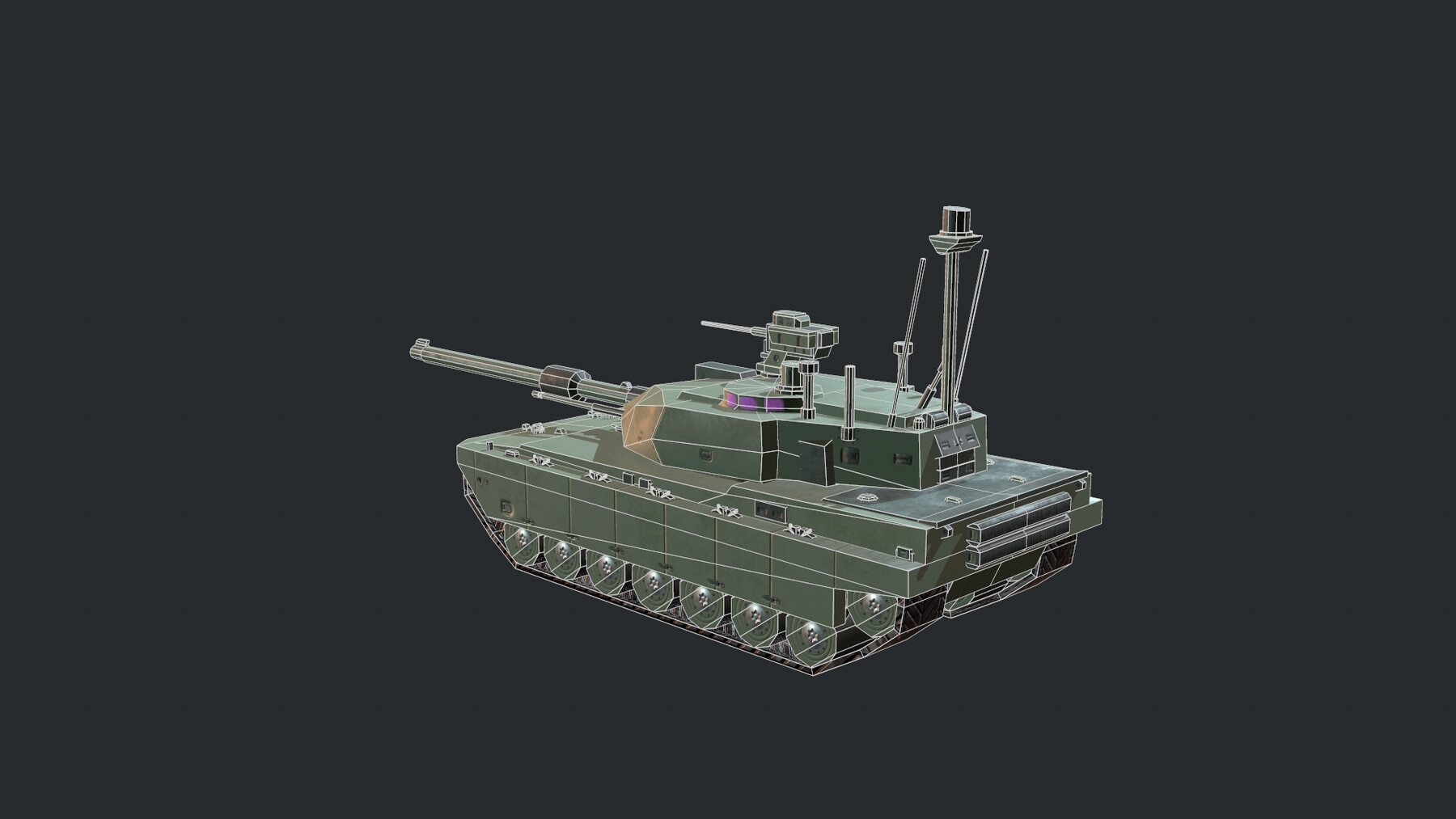 ArtStation - Modern MBT Tank | Game Assets