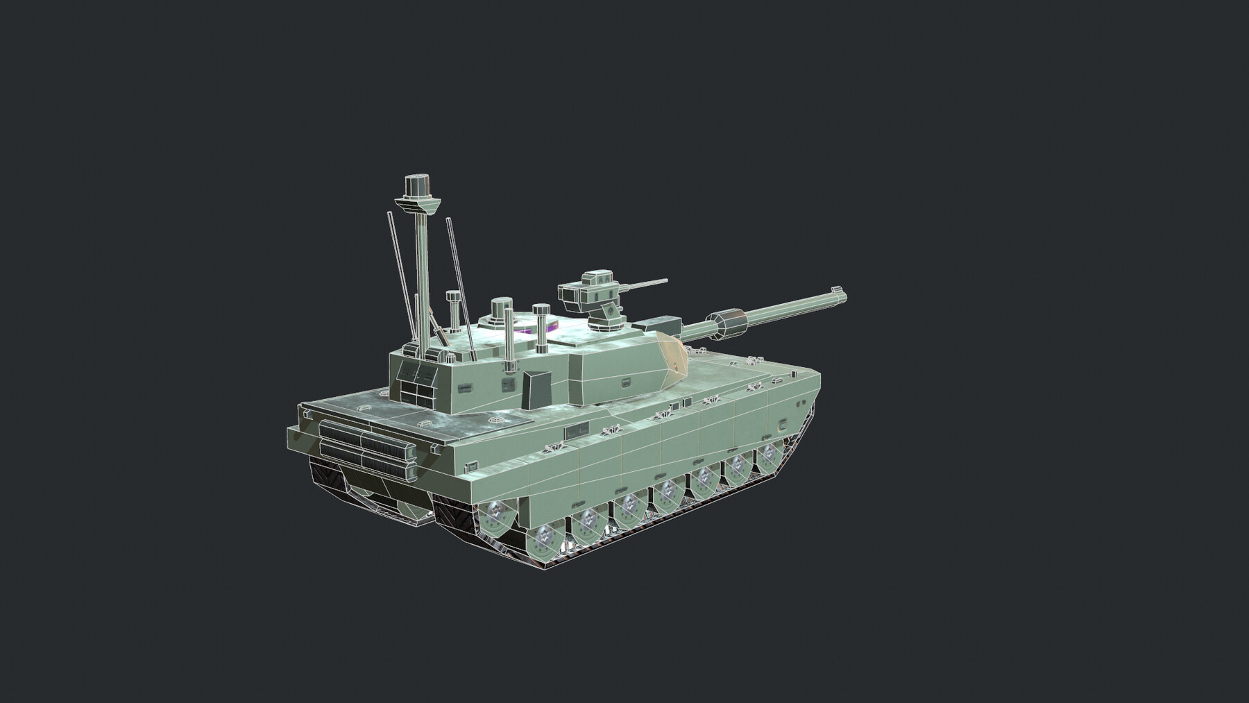 ArtStation - Modern MBT Tank | Game Assets