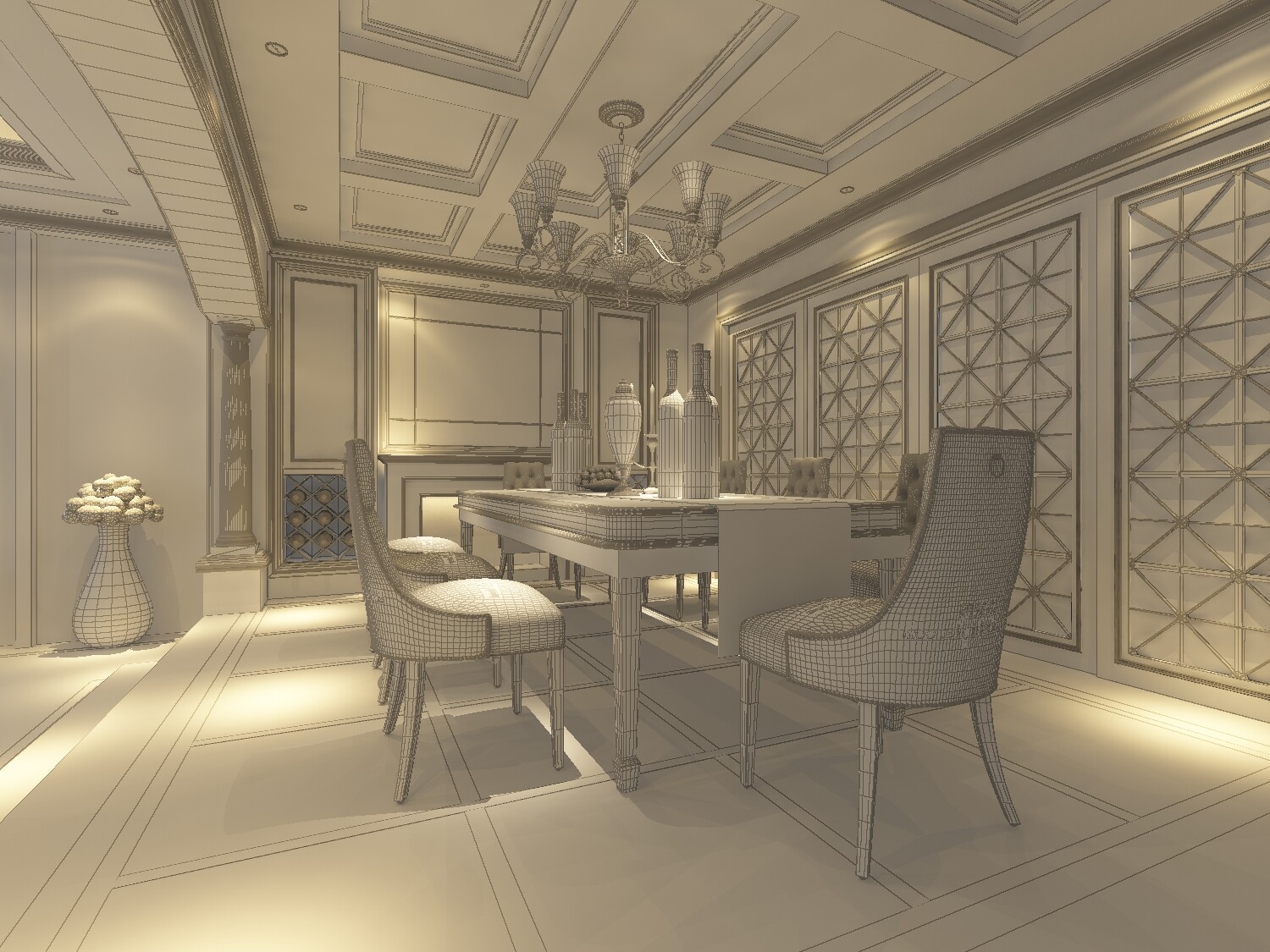 ArtStation - Luxury fashion European restaurant 1818 | Resources