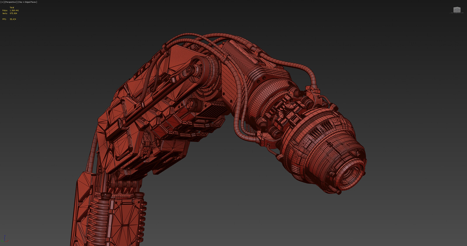 ArtStation - Sci - Fi Robotic Arm 2b - Rigged 3d Model | Resources