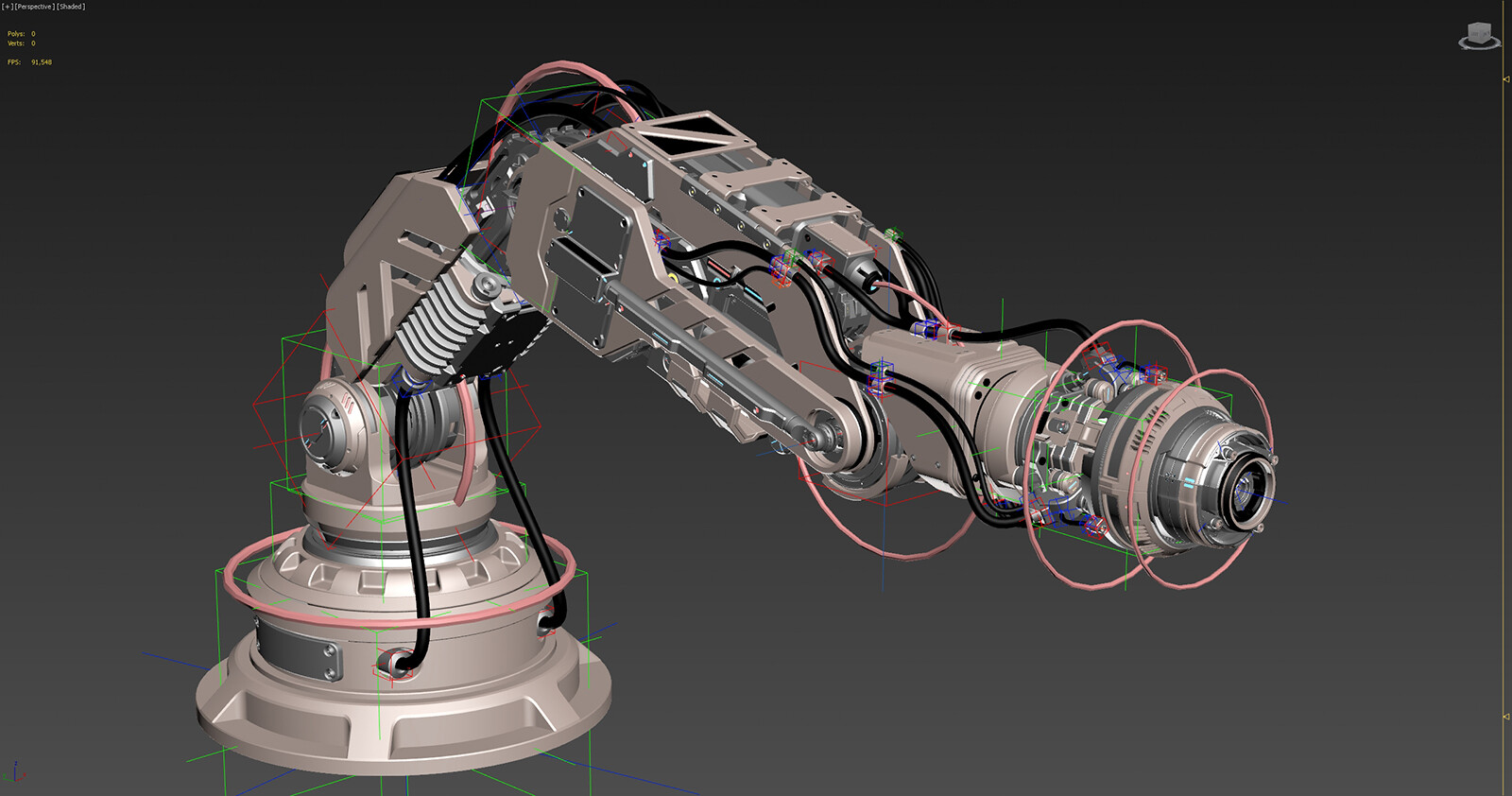 ArtStation - Sci - Fi Robotic Arm 2b - Rigged 3d Model | Resources