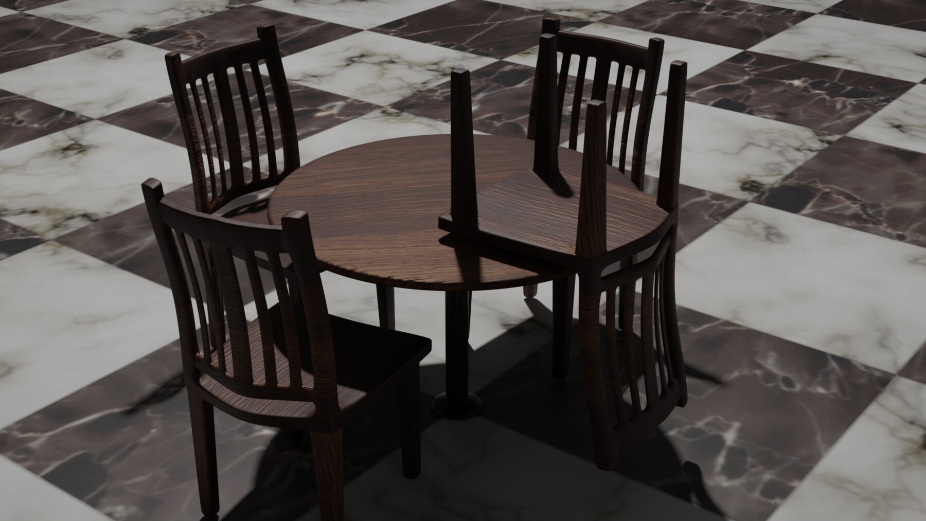 ArtStation - Table&Chair 3D model | Game Assets