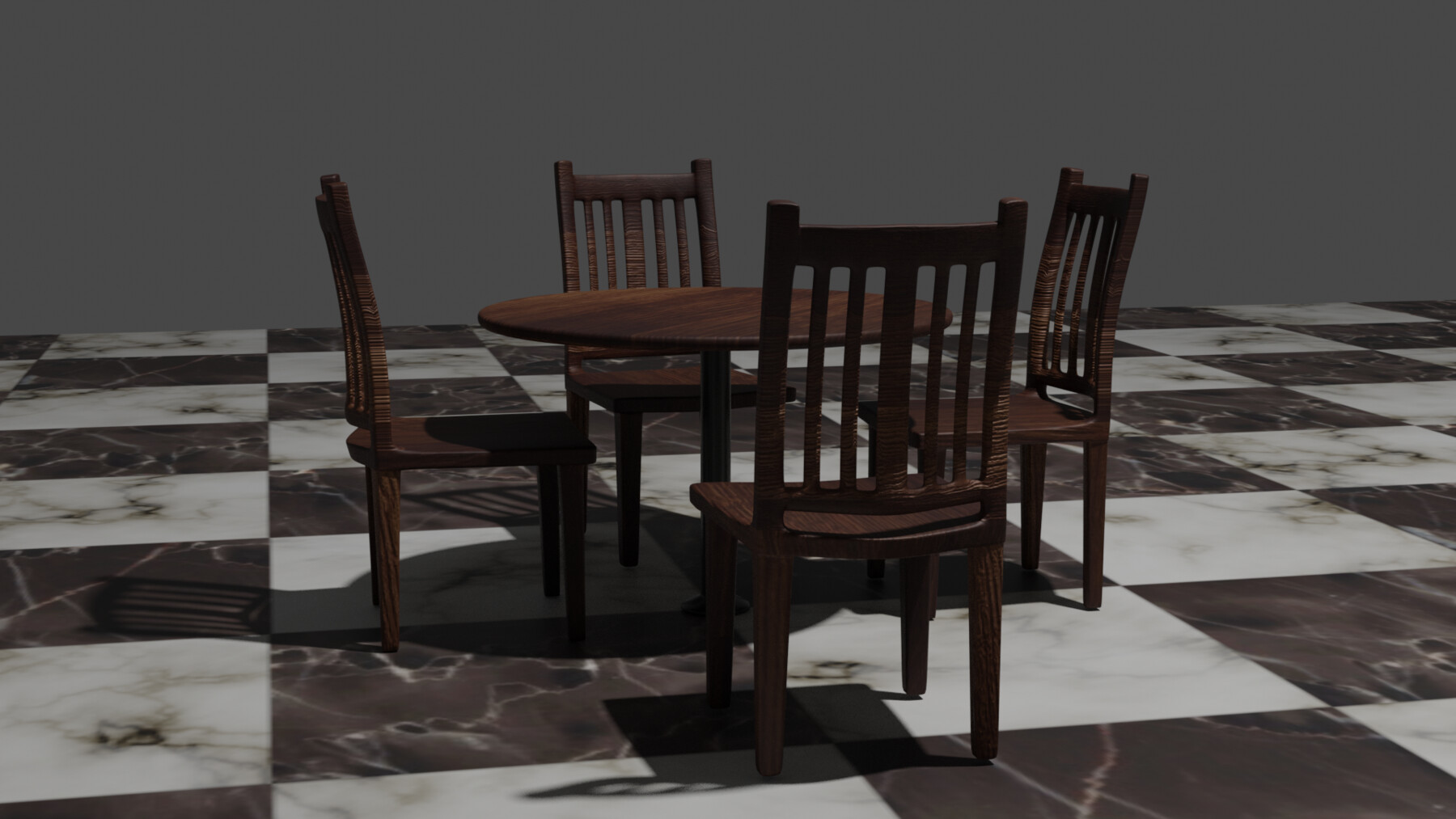ArtStation - Table&Chair 3D model | Game Assets