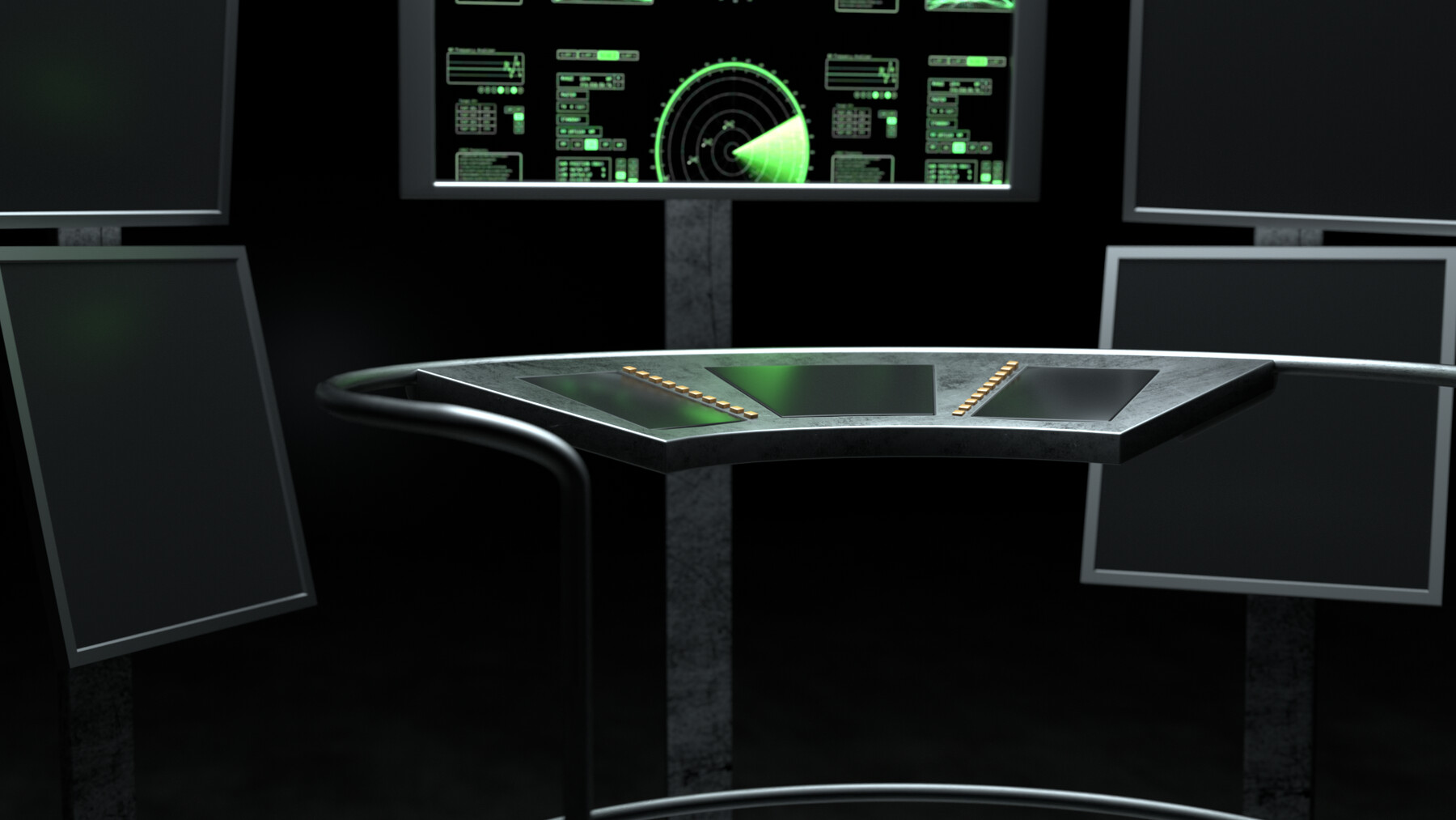 ArtStation - Sci-Fi Spaceship Control Center | Resources