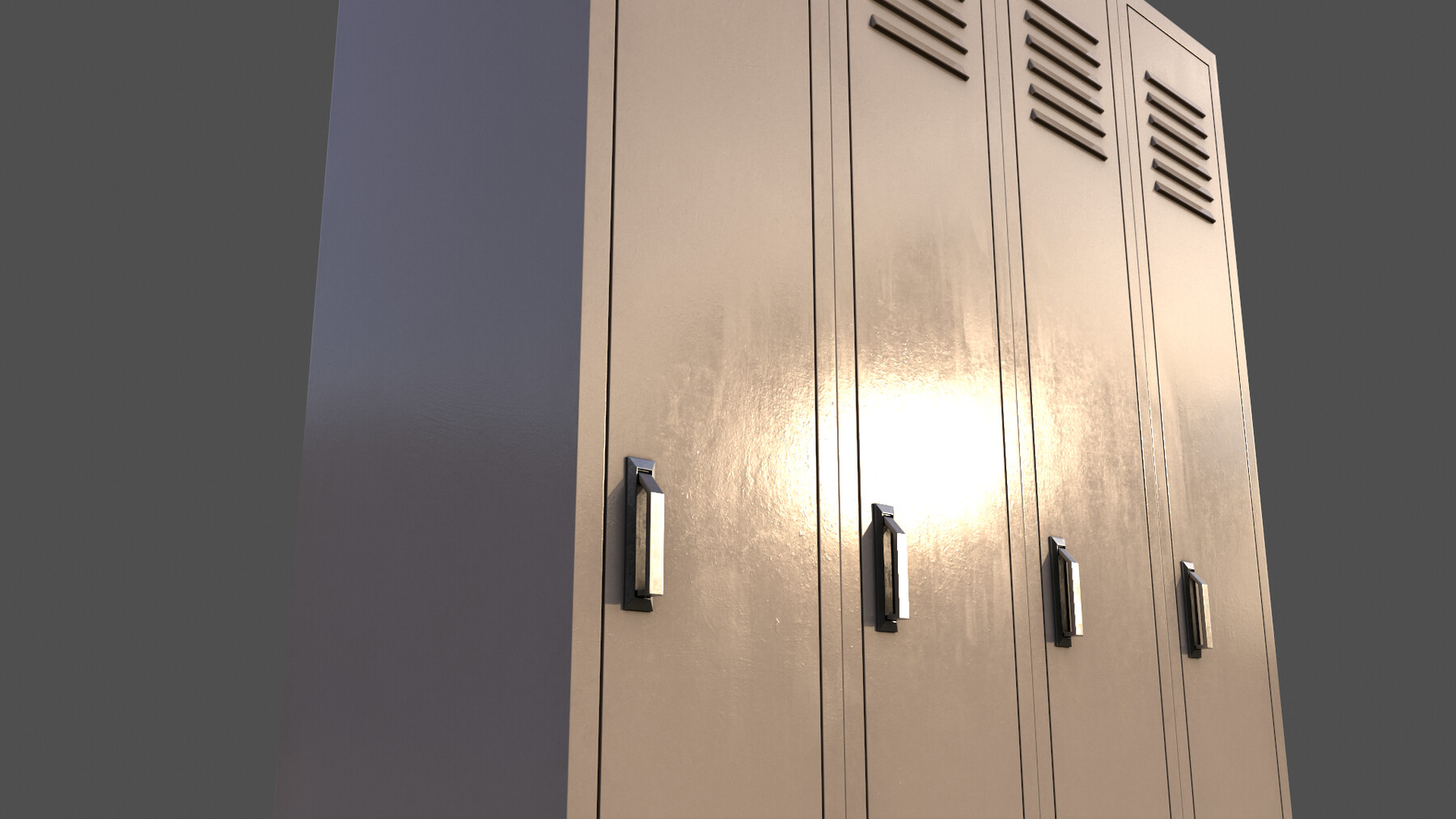 ArtStation - PBR School Gym Locker 02 - White | Game Assets