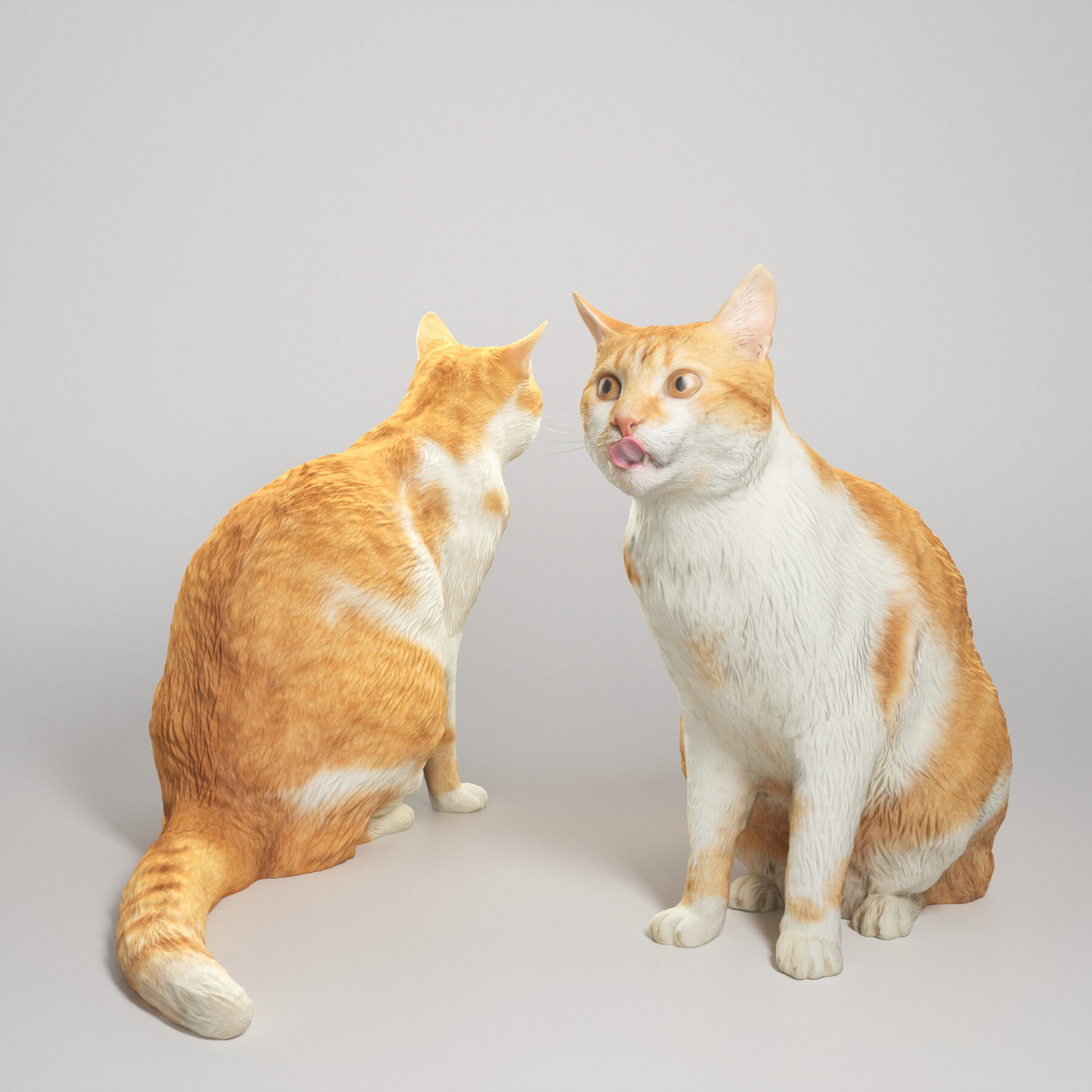 ArtStation - Red cat 21 | Game Assets